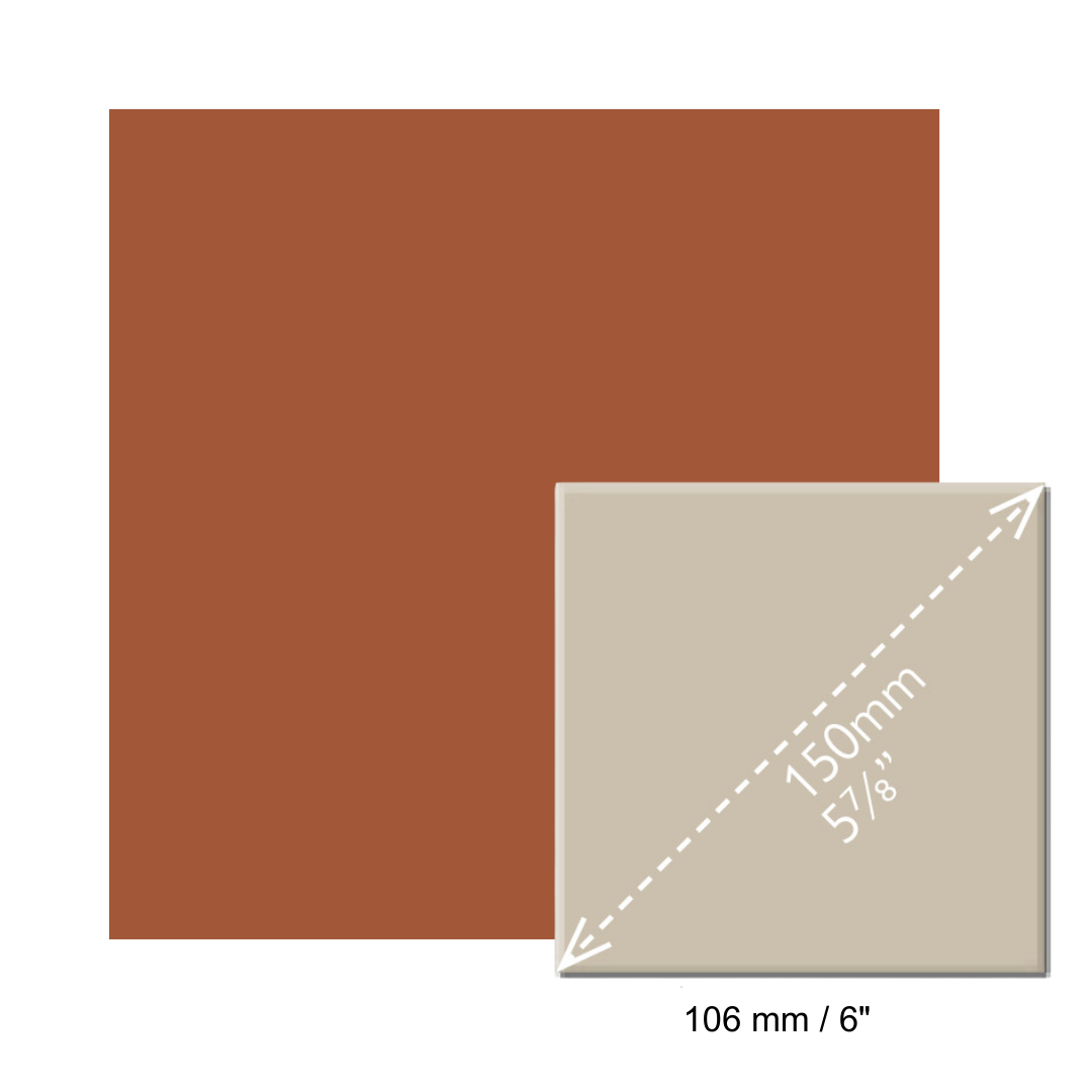 Squares - Red - Red Square Effect Matt Quarry Tiles Tile – European ...