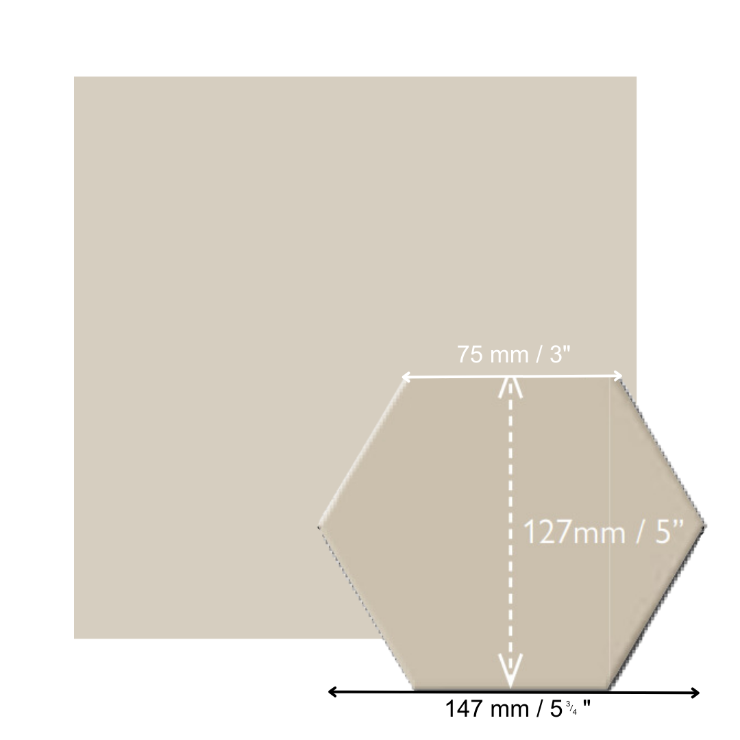 Classic Hexagons - Dover White - Dover White Classic Hexagon Effect ...