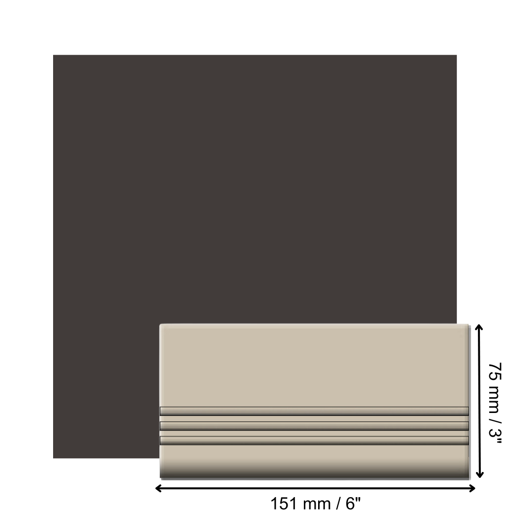 Step Treads - Black - Black Step Tread Effect Matt Quarry Tiles Tile ...