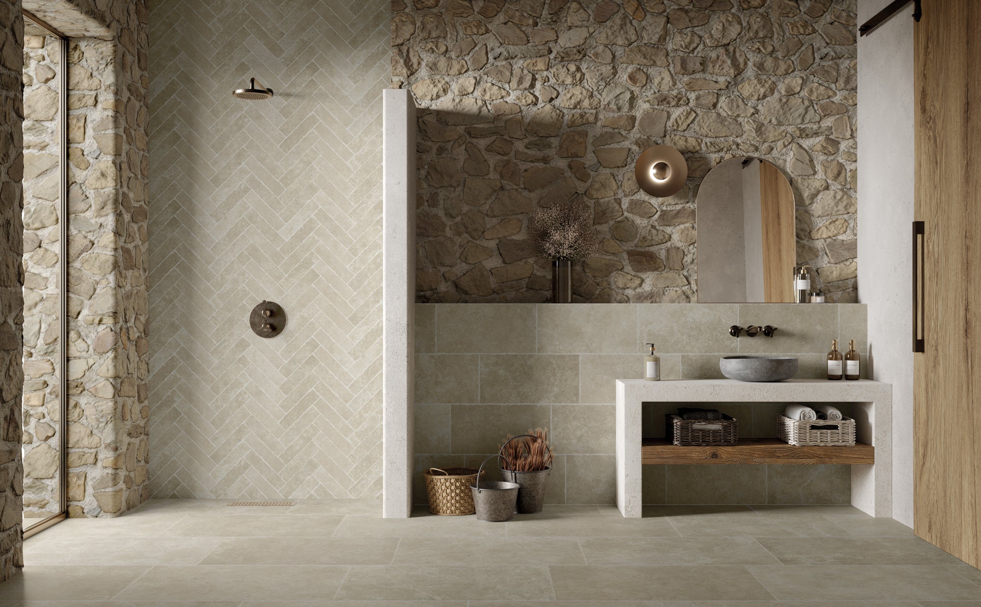 Tibur Ivory - White Stone Effect Matt Porcelain Tile – European Heritage