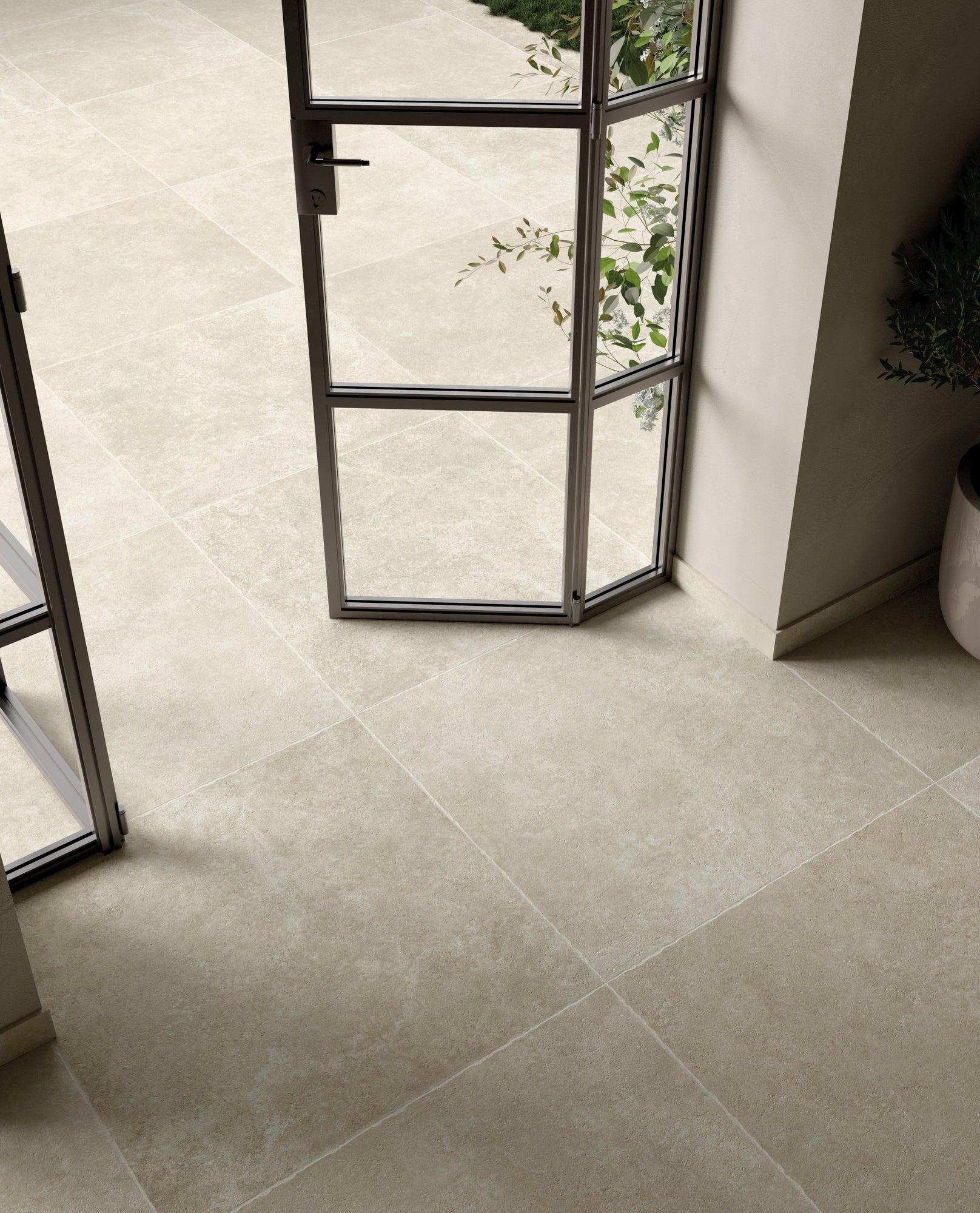 Tibur Ivory - White Stone Effect Matt Porcelain Tile – European Heritage