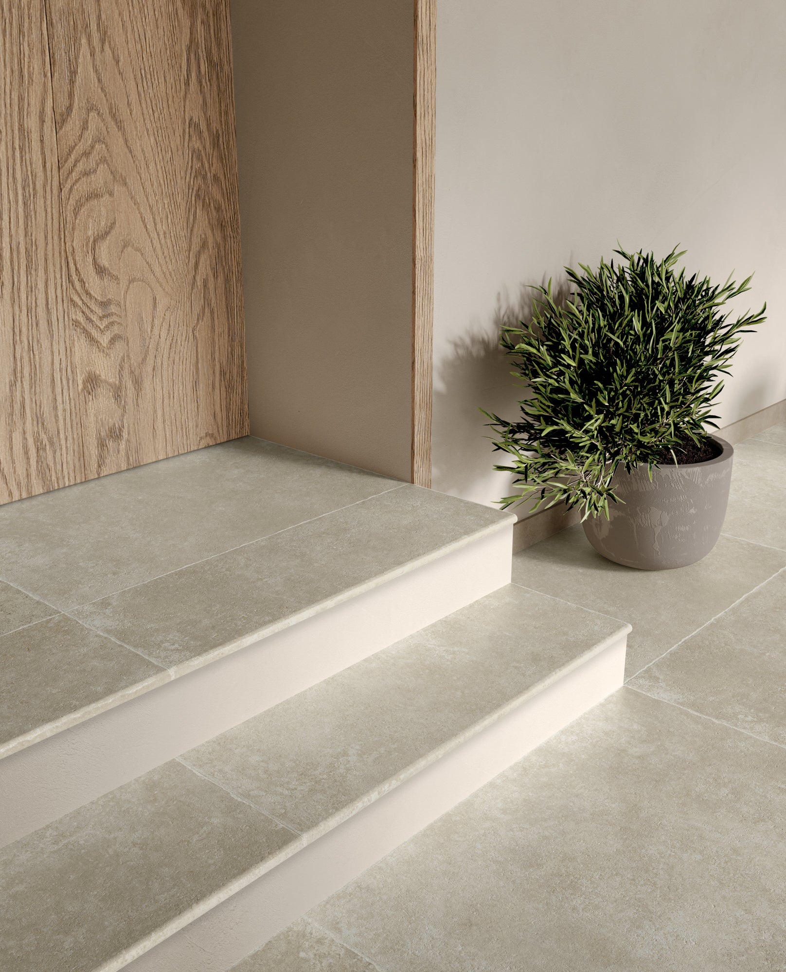 Tibur Ivory - White Stone Effect Matt Porcelain Tile – European Heritage