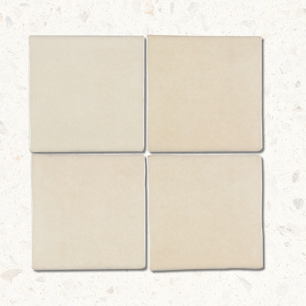 MELLAH ZELLIGE BEIGE 100X100X10MM - Beige Zellige Effect Gloss Ceramic ...