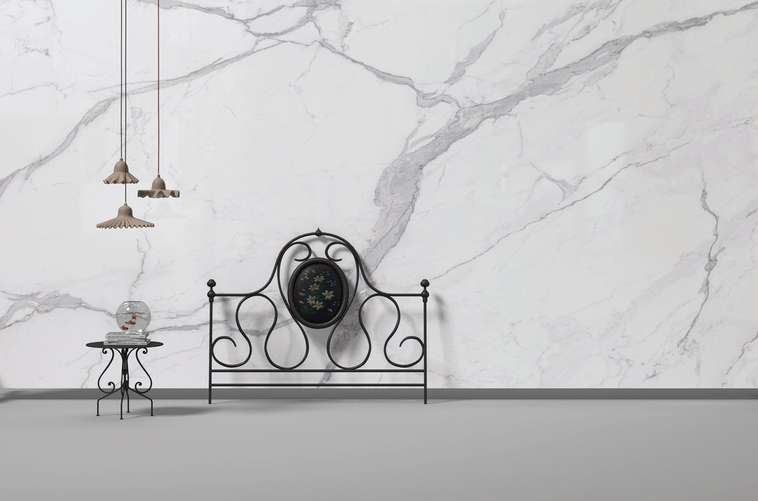 Marmi Statuario Extra (Full Lappato) - White Marble Effect Polished ...