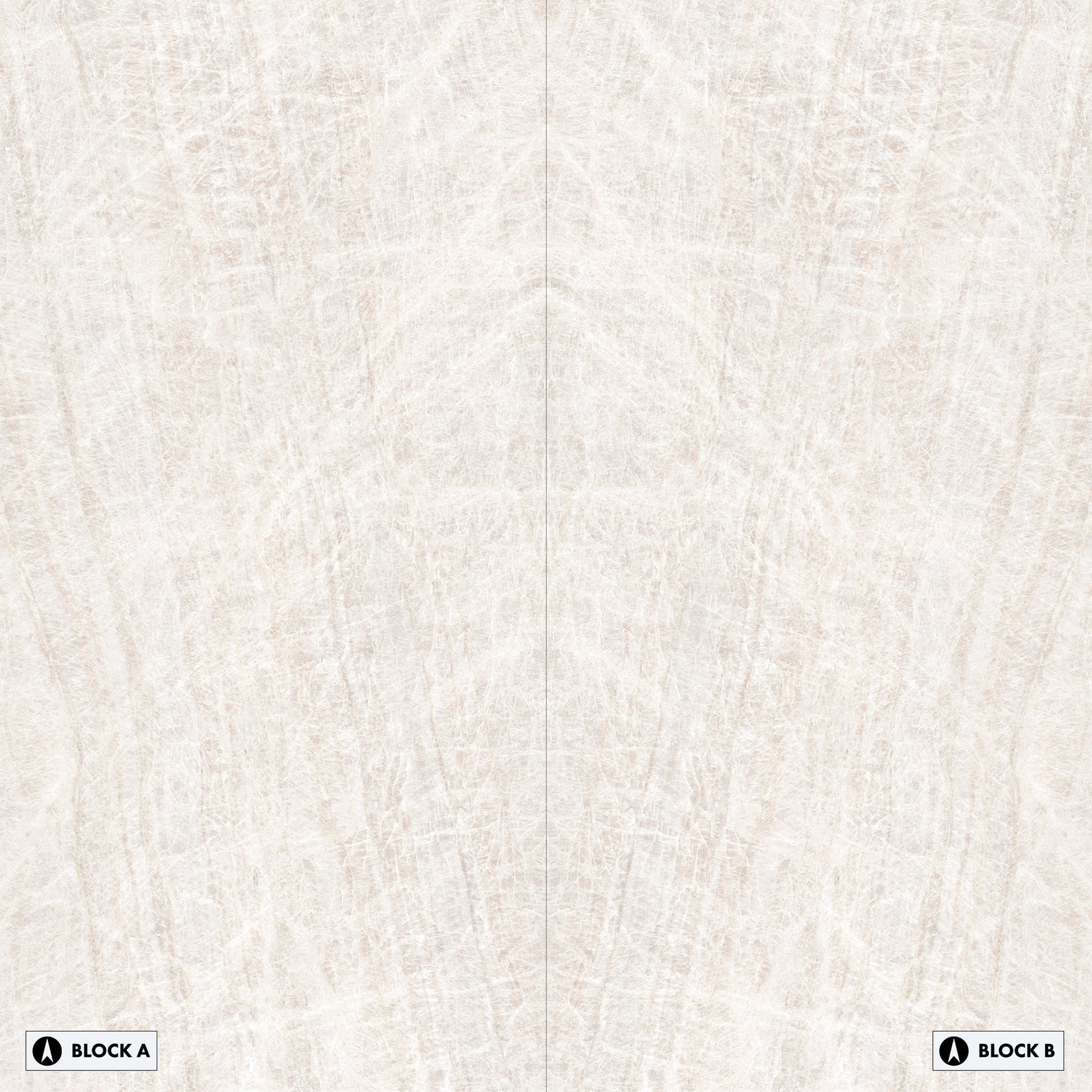 Marmi Quarzite Taj Mahal Bookmatched (Lappato Matte) - Cream Marble ...