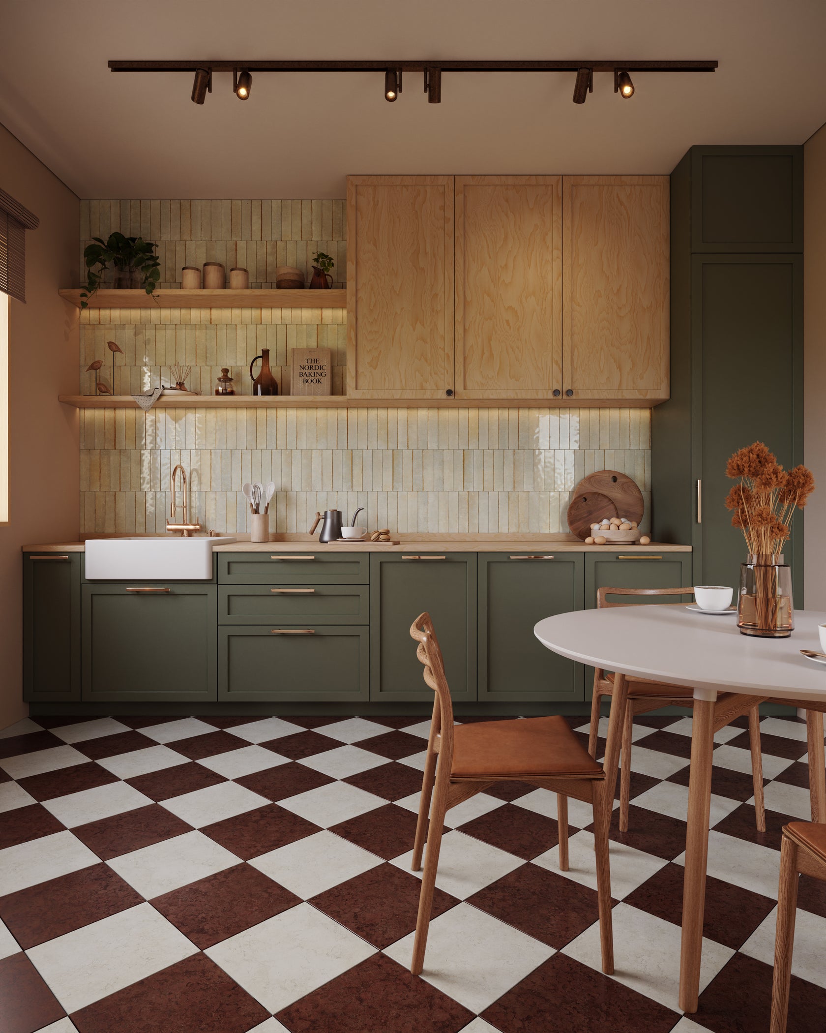 Harlem Brick Sage - Sage Metro Effect Polished Porcelain Tile ...