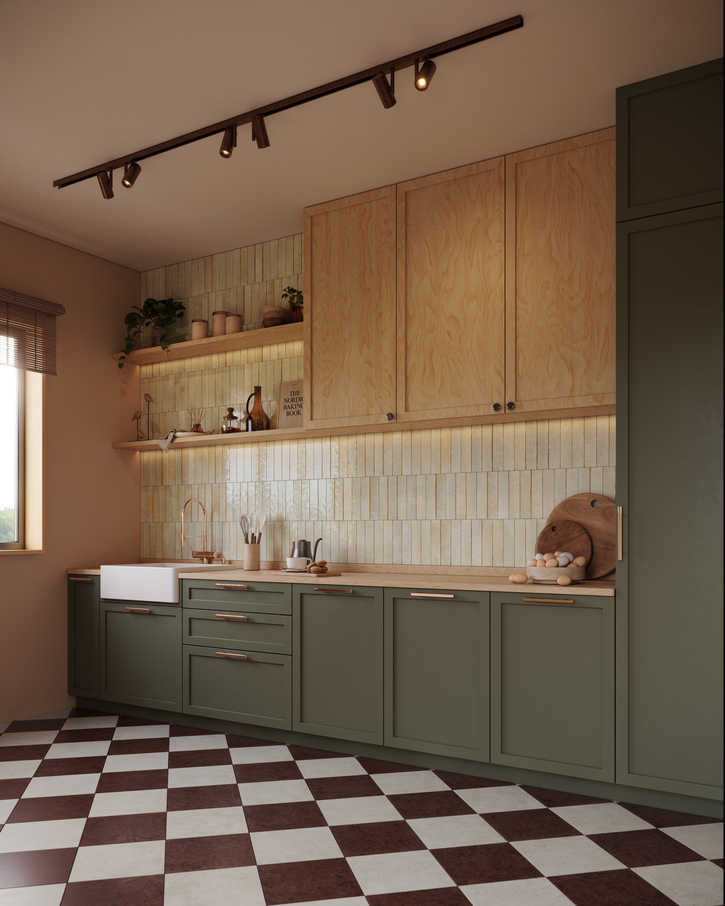 Harlem Brick Sage - Sage Metro Effect Polished Porcelain Tile ...