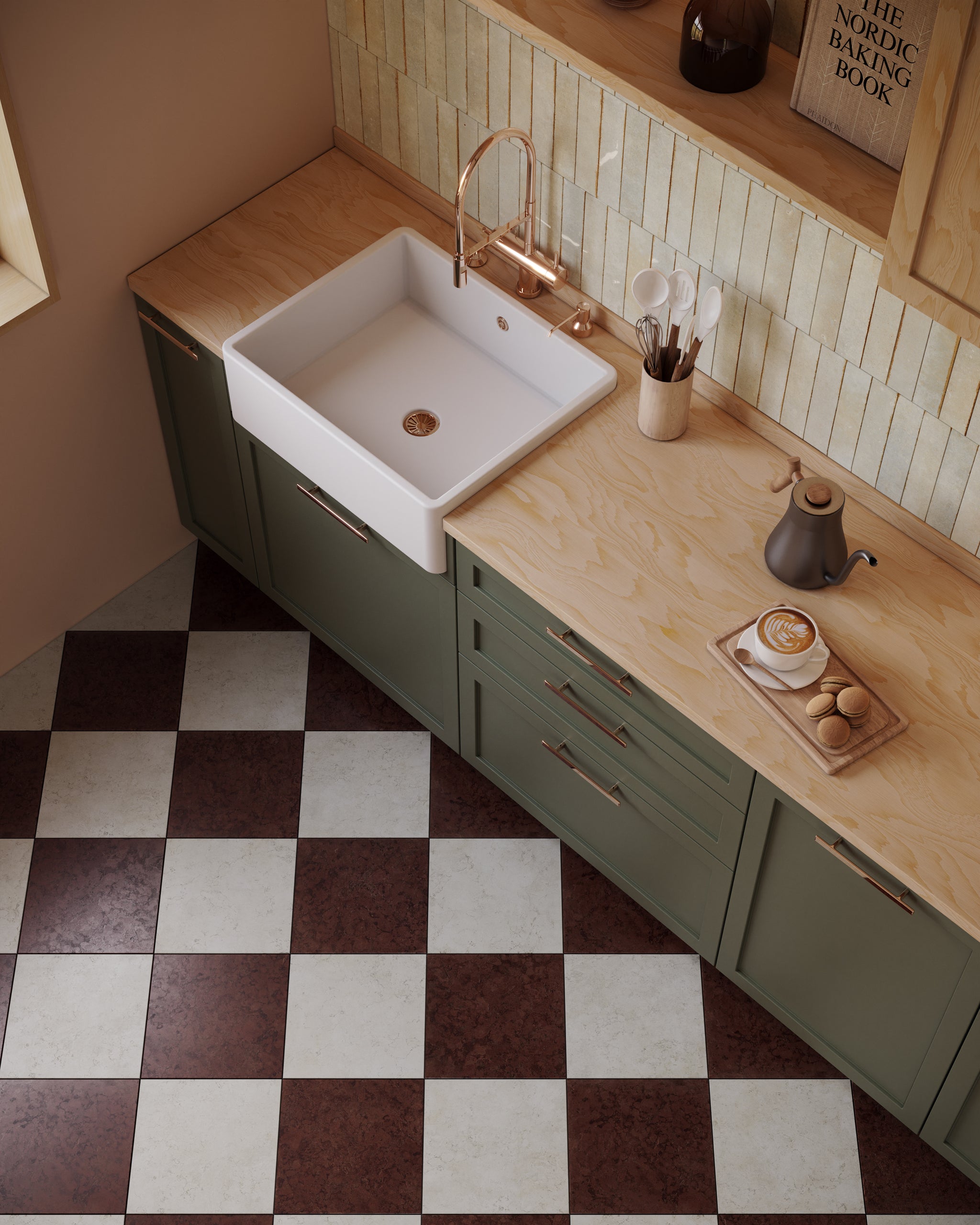 Harlem Brick Sage - Sage Metro Effect Polished Porcelain Tile ...