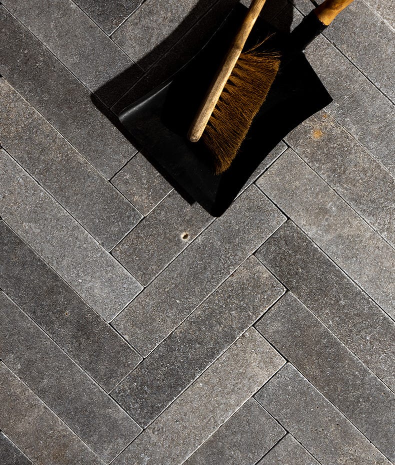 Kimmeridge Limestone Parquet Tumbled & Etched Finish by Ca'Pietra ...