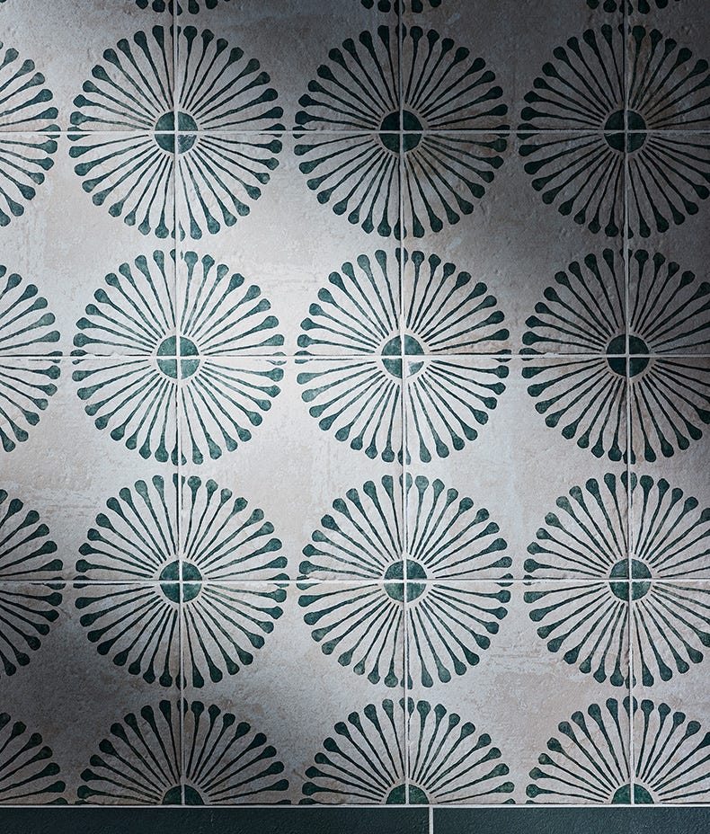 Cuba Porcelain Infantas Green by Ca'Pietra - Decorative and Patterned ...