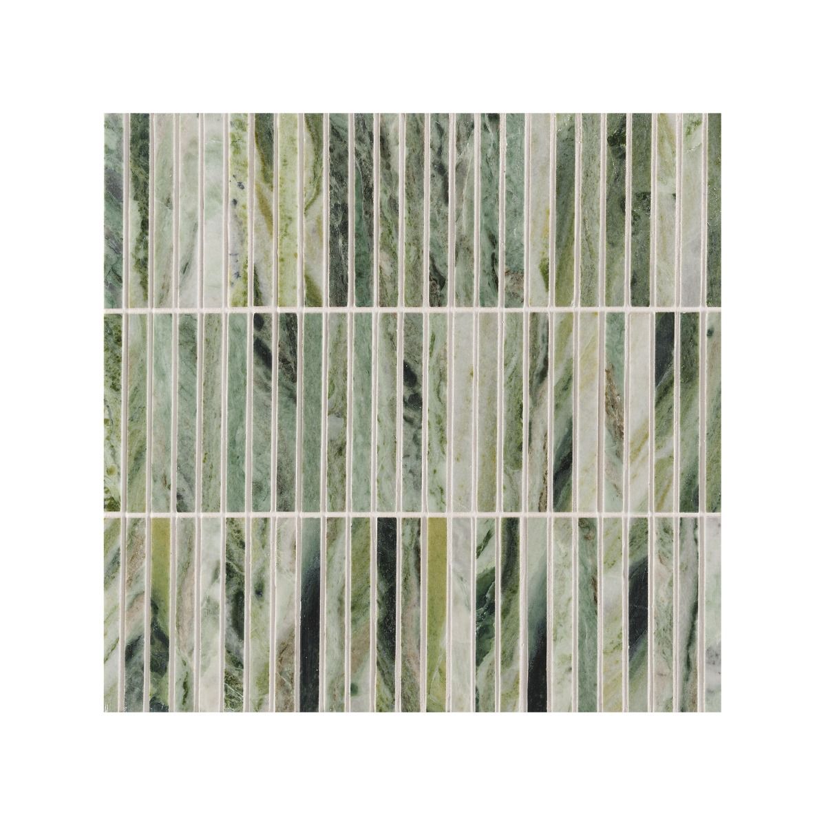 Alpine Jade Herringbone Mosaic - Jade Mosaics Effect Marble Tile ...