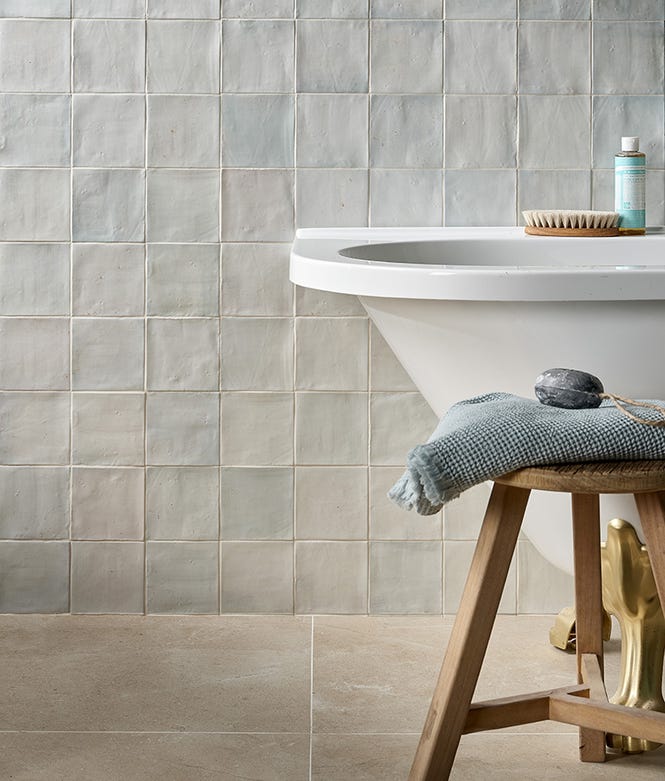 Hammam Ceramic Blue - Blue Matt Ceramic Tile – European Heritage