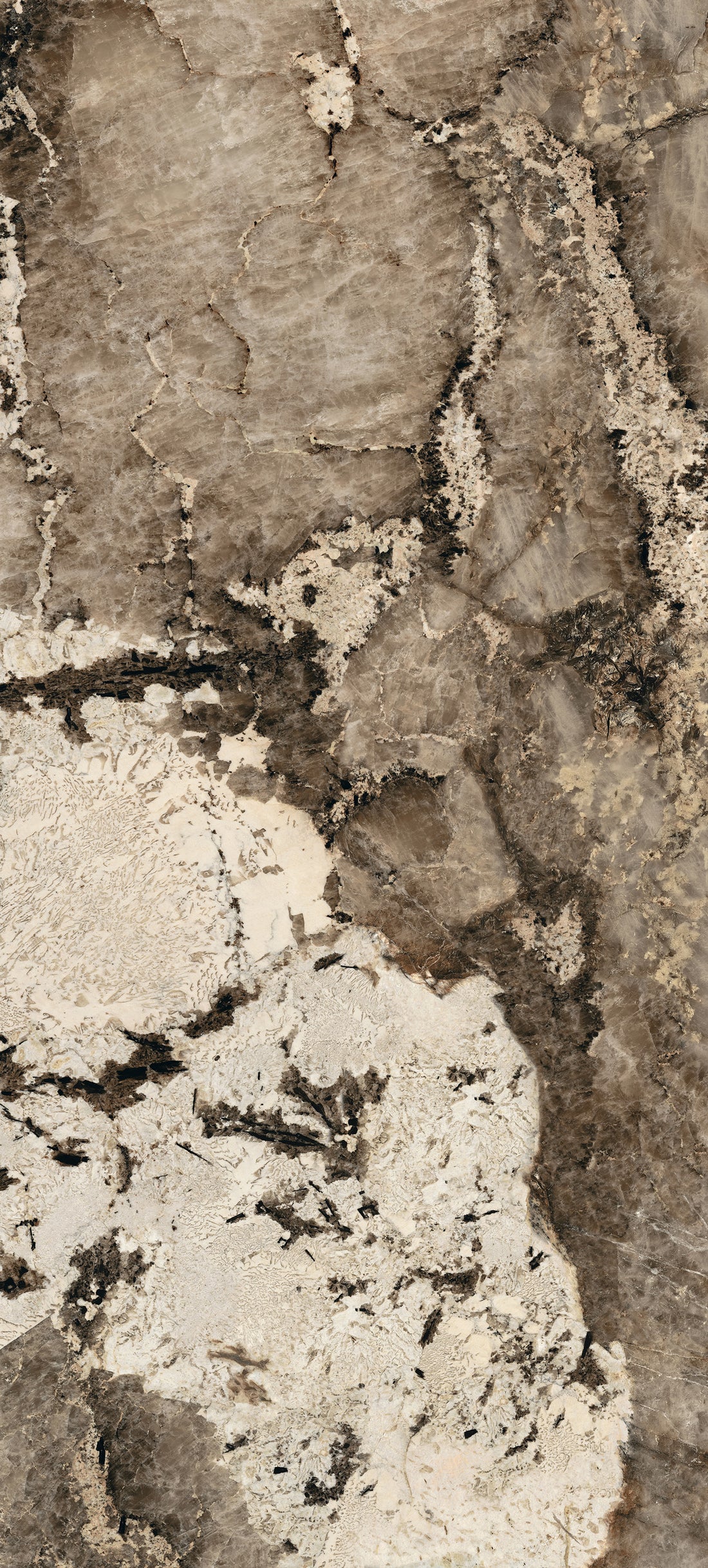 Marmi Heritage Flame (Glossy) - Brown Marble Effect Polished Porcelain ...