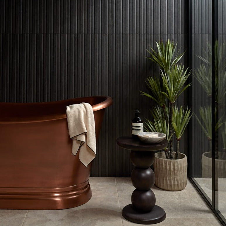 Kinfolk Porcelain Ebony by Ca'Pietra - Black Wood Effect Matt Porcelain ...