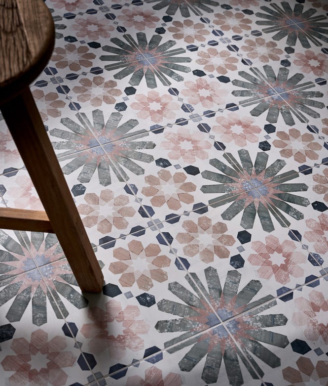 PORTARE Levante Ceramic - Multicolour Matt Ceramic Tile – European Heritage