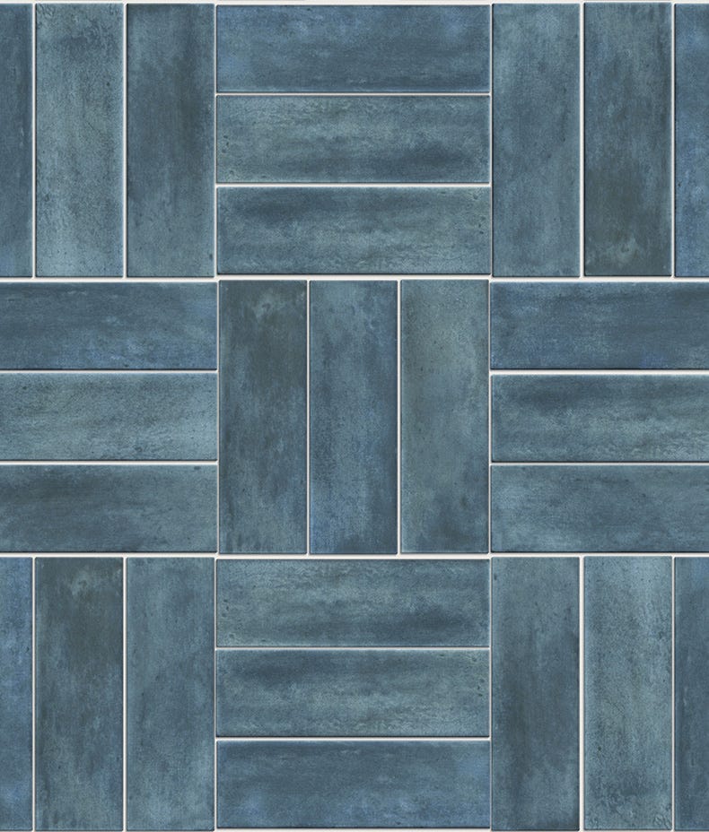 Petite Porcelain Blue Matt Finish by Ca'Pietra - Matt Blue Metro Effect ...