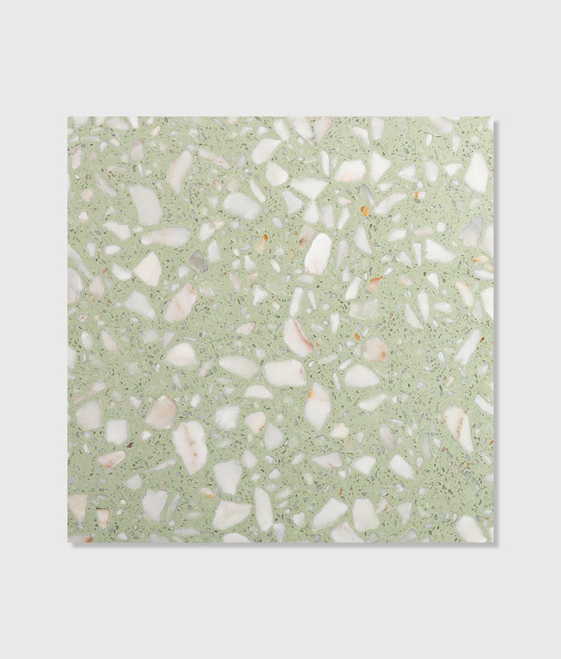 Rialto Terrazzo Laguna Honed Finish by Ca'Pietra - Green Decorative and ...