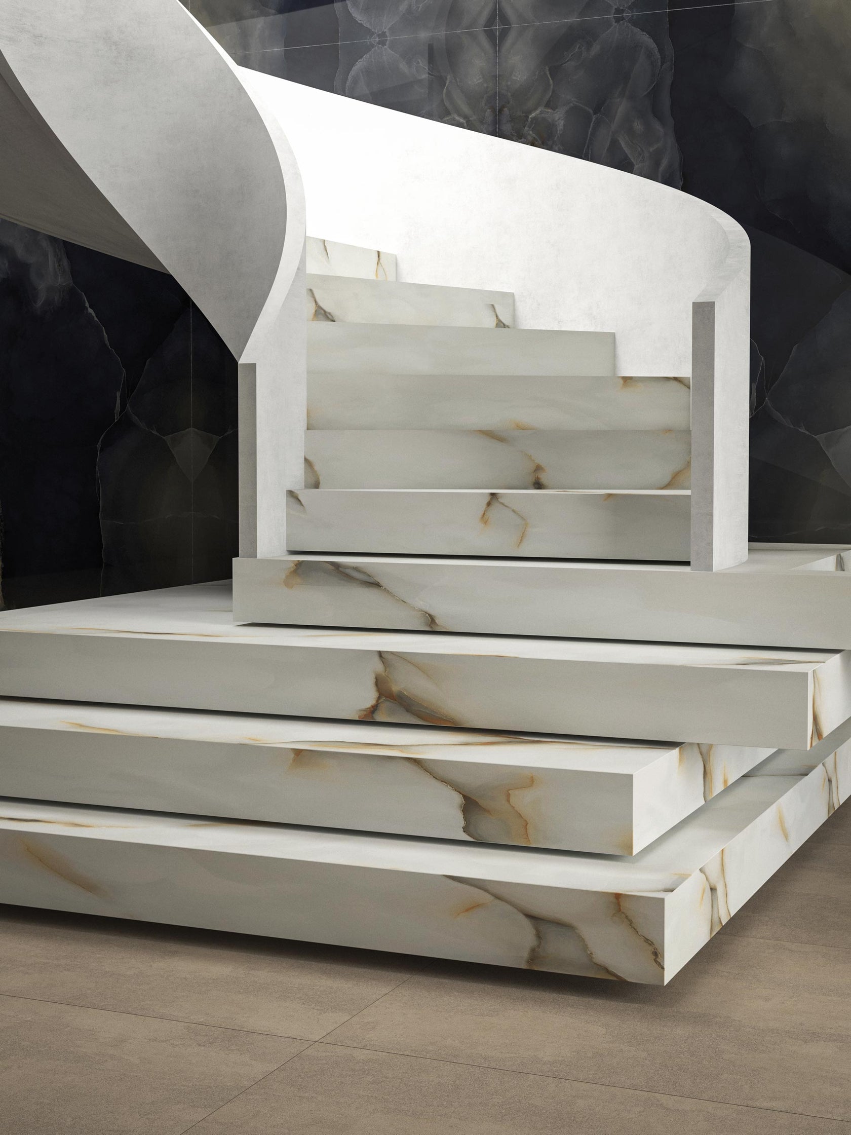 Onici Onyx Perla (Naturale) - White Onyx Effect Natural Porcelain Tile ...