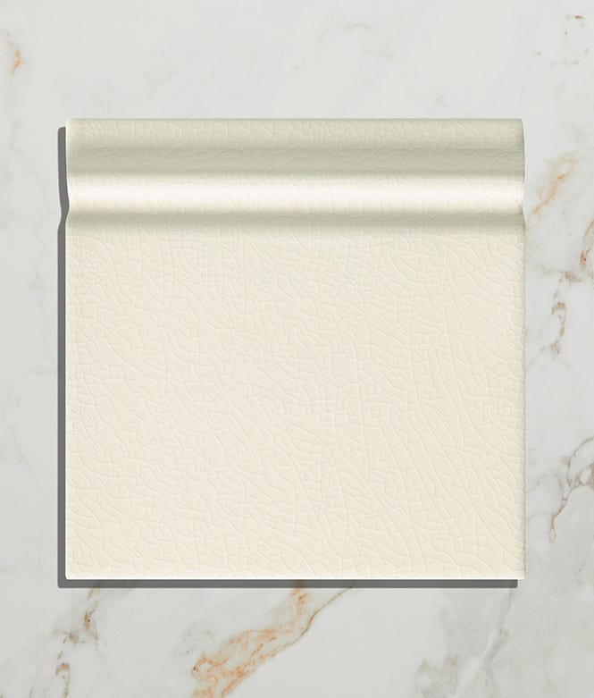 Victorian Style™ Ceramic Antique White Crackle Glaze Classic Skirting ...