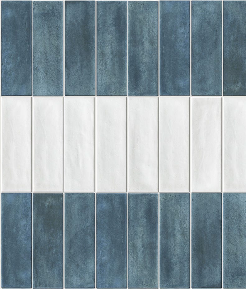 Petite Porcelain Blue Matt Finish by Ca'Pietra - Matt Blue Metro Effect ...