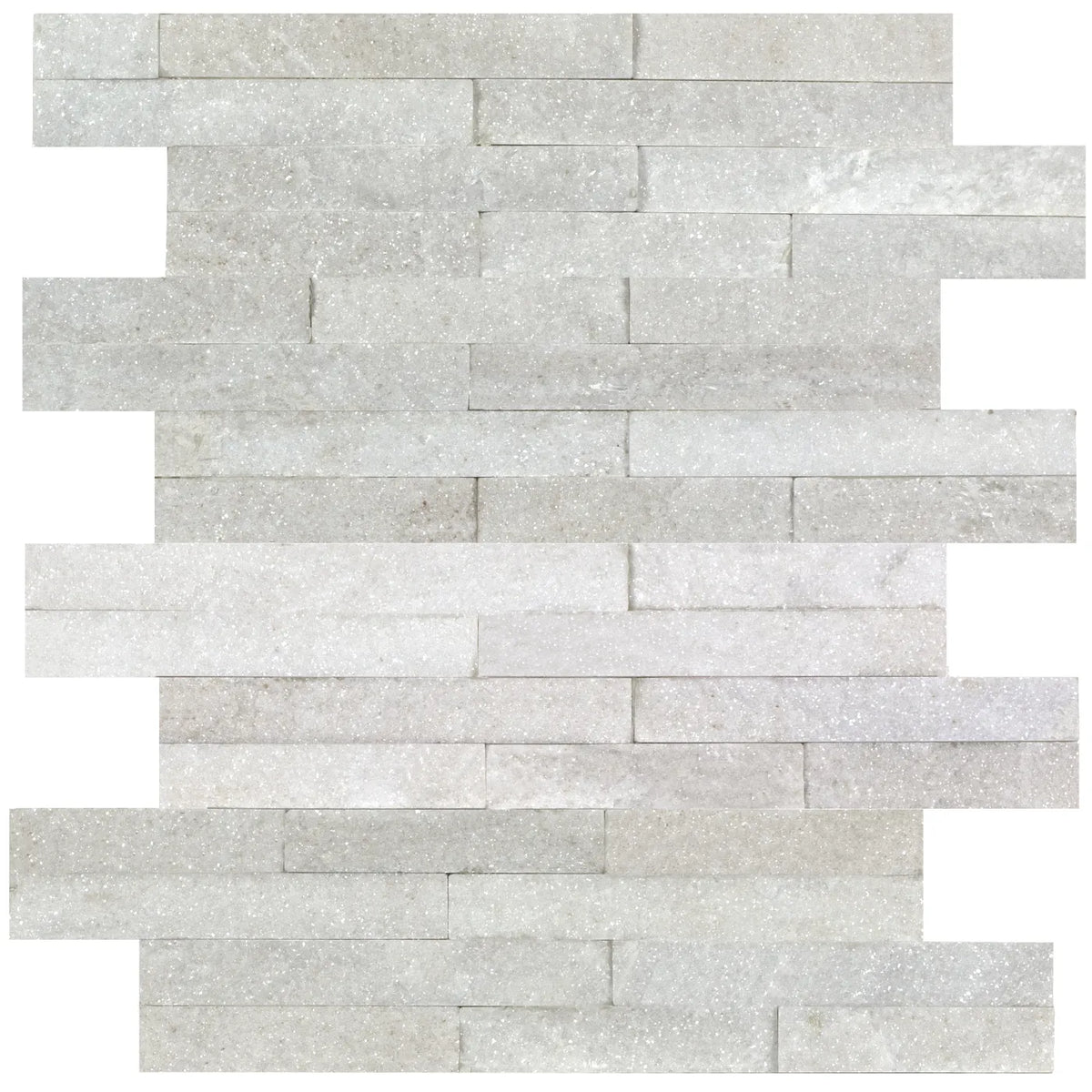 White Quartzite Riven Slate Cladding - White Natural Stone Effect ...