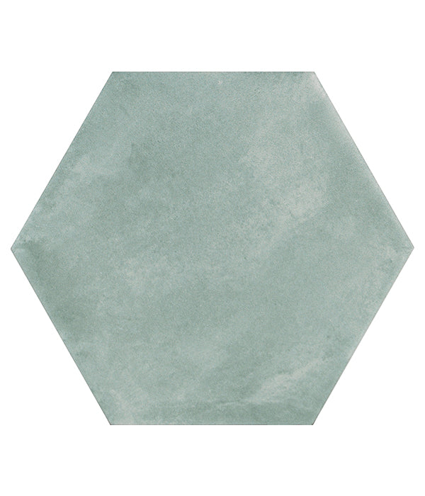 Medina Hexagon Porcelain Salvia by Ca'Pietra - Blue Decorative and ...