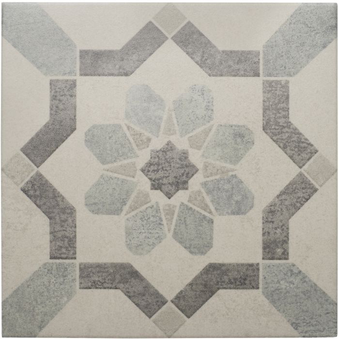 Mezzo Piano - Grey Decorative and Patterned Effect Matt Porcelain Tile ...