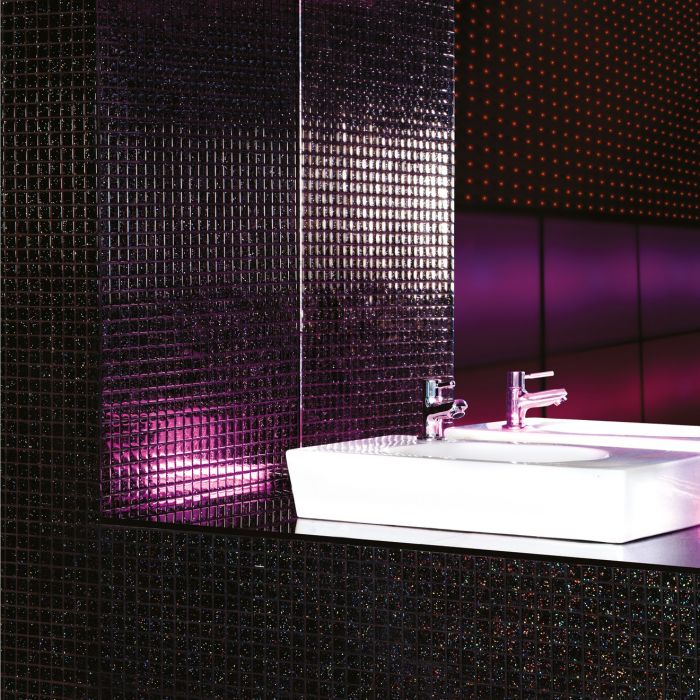 Pacha Glass Mosaic - Multi-Colour Mosaics Effect Gloss Glass Tile ...
