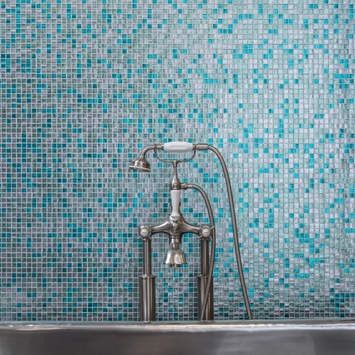 Ripple Mosaic - Multi-Colour Mosaics Effect Lustre / Iridescent Glass ...