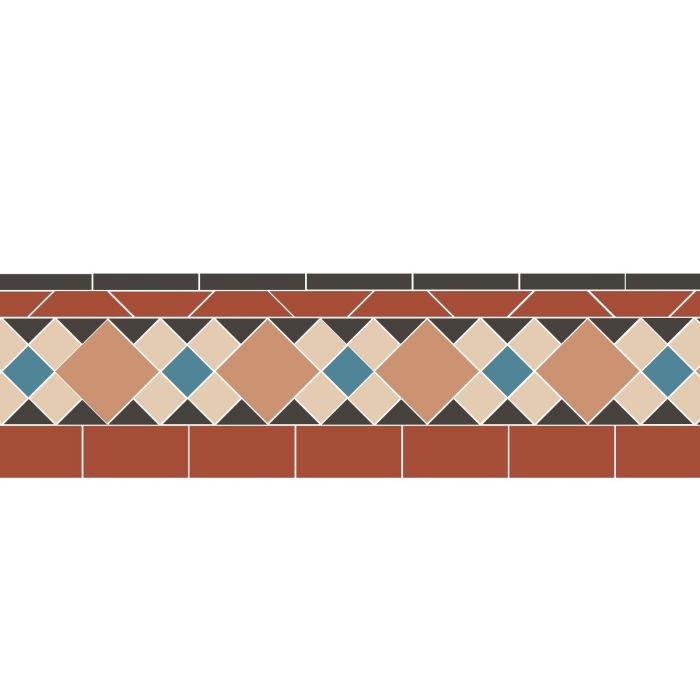 Original Style Victorian Floor Tiles Borders for Hallways and Pathways ...